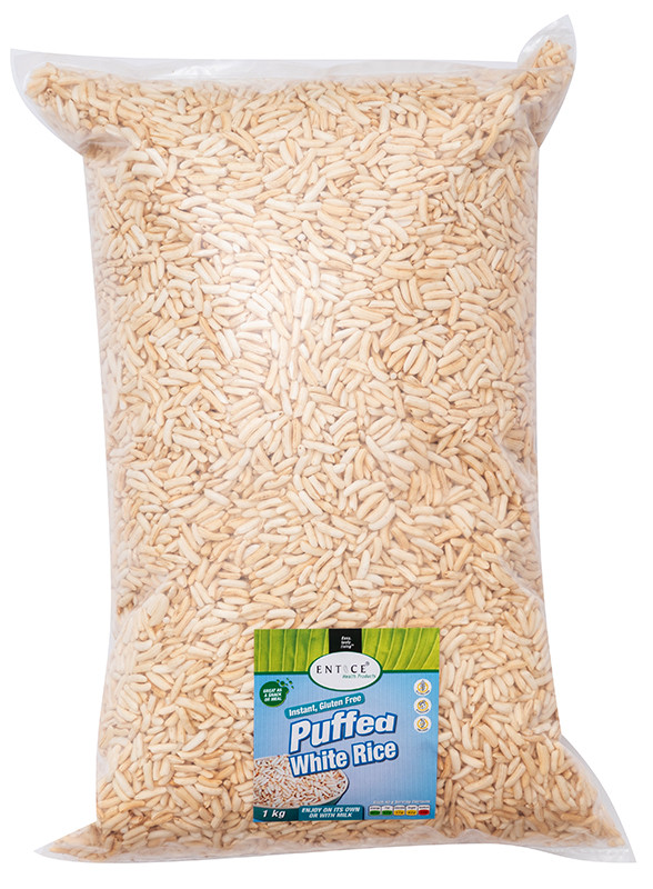 Buy Entice Puffed White Rice 1kg Online | Faithful to Nature