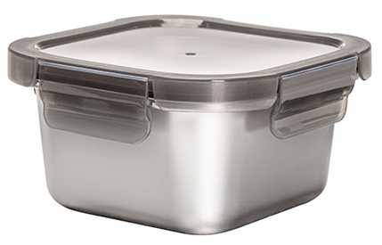 Buy Erin Stainless Steel Square Food Container Online | Faithful to Nature