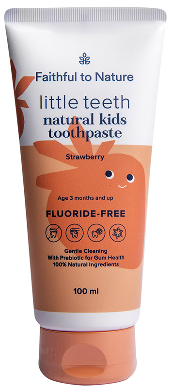 Buy FtN Little Teeth Strawberry Kids Toothpaste Online | Faithful to Nature