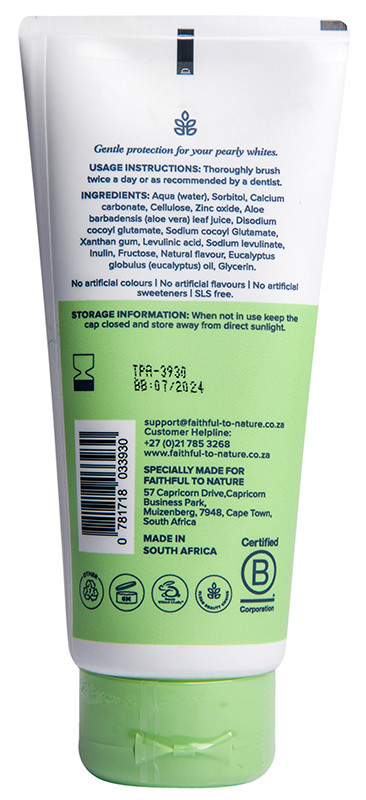 Buy FtN Mint Toothpaste Fluoride Free Online | Faithful to Nature