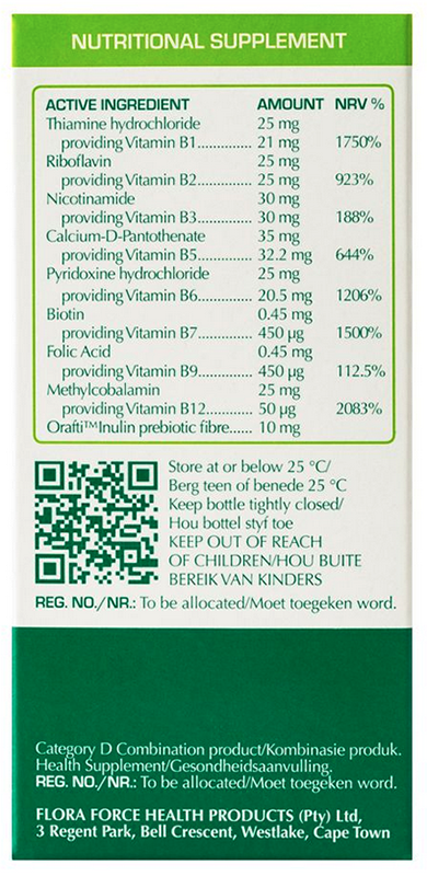 Buy Flora Force BioVive™ B-Complex with Prebiotic Fibre 60 capsules ...