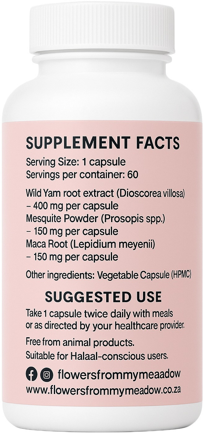 Buy Flowers From My Meadow Wild Yam, Maca & Mesquite Capsules Online ...