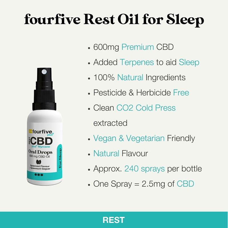 Buy fourfive CBD Rest Oral Spray - Sleep Online | Faithful to Nature