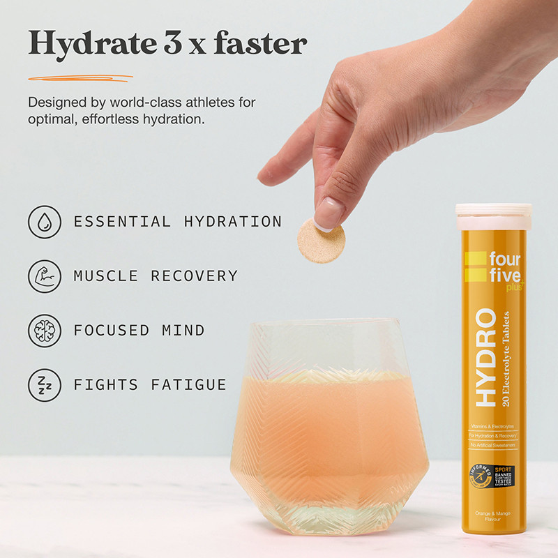 Buy fourfive Plus Hydro - Electrolyte Tablets - Orange & Mango Online | Faithful to Nature