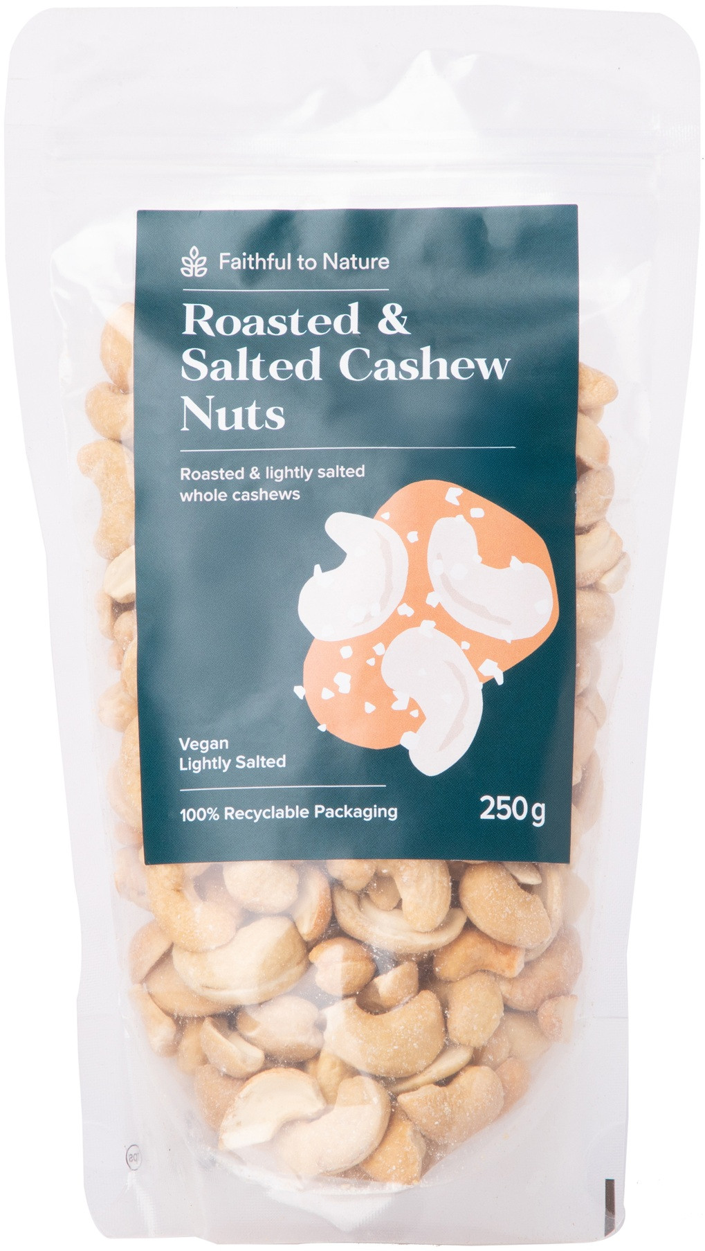 Buy FtN Cashew Nuts - Roasted & Salted Online | Faithful to Nature