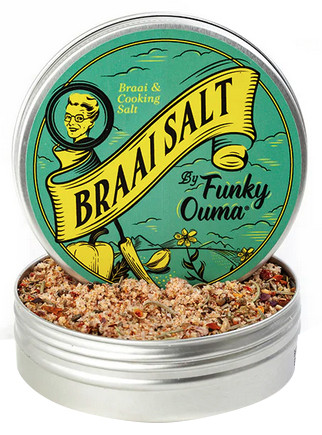 Buy Funky Ouma Braai Salt Travel Tin Online | Faithful to Nature