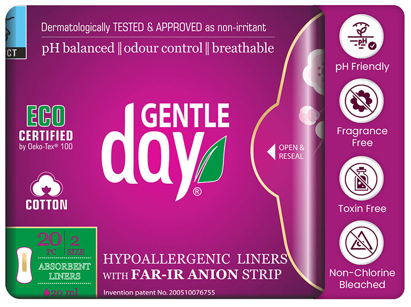 Buy Gentle Day Absorbent Liners - Organic & Hypoallergenic Online ...