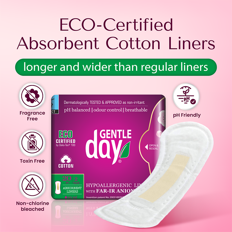 Buy Gentle Day Absorbent Liners - Organic & Hypoallergenic Online ...