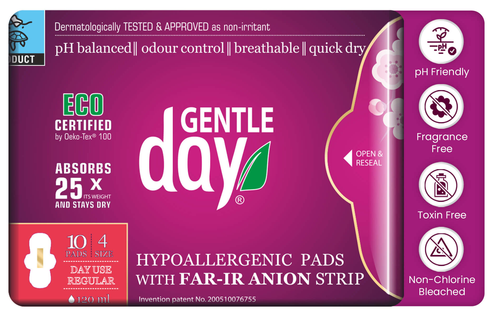 Buy Gentle Day Regular Pads - Organic & Hypoallergenic Online ...