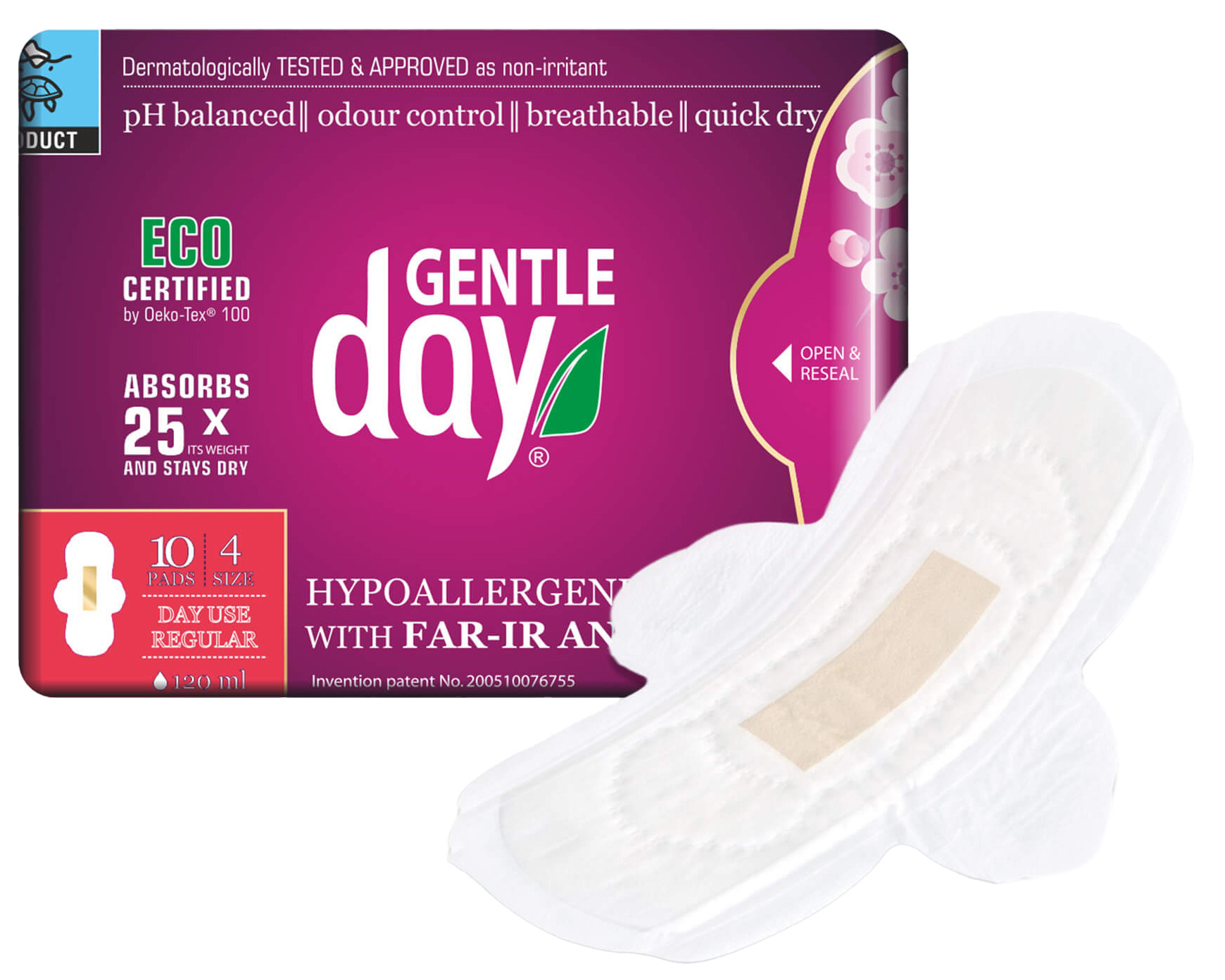 Buy Gentle Day Regular Pads - Organic & Hypoallergenic Online ...