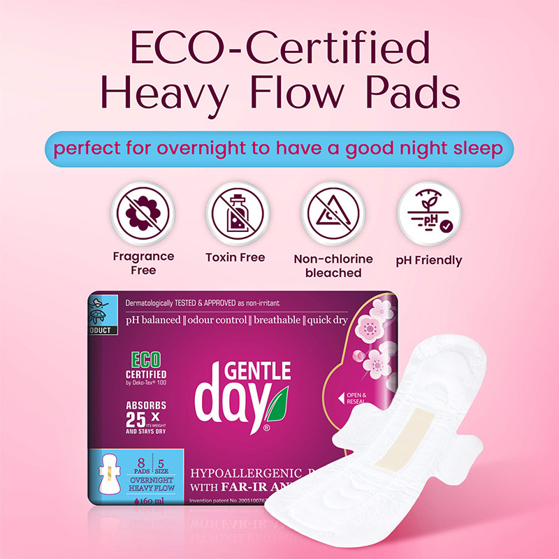 Buy Gentle Day Overnight Pads - Organic & Hypoallergenic Online ...