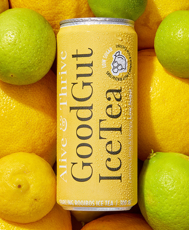 Buy Good Gut Ice Tea Lemon, Lime & Honey Low Sugar Can Online ...