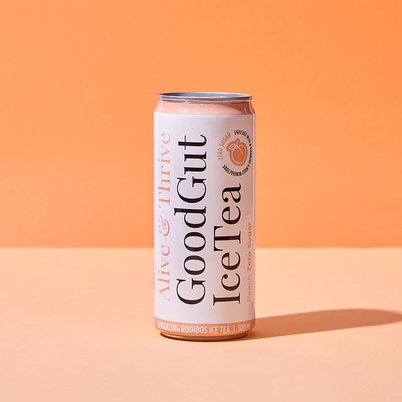 Buy Good Gut Ice Tea Peach Sugar Free Can Online | Faithful to Nature
