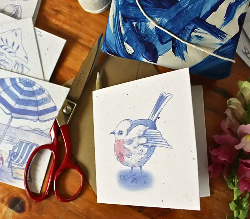 Buy Growing Paper Bird Greeting Card Online | Faithful to Nature