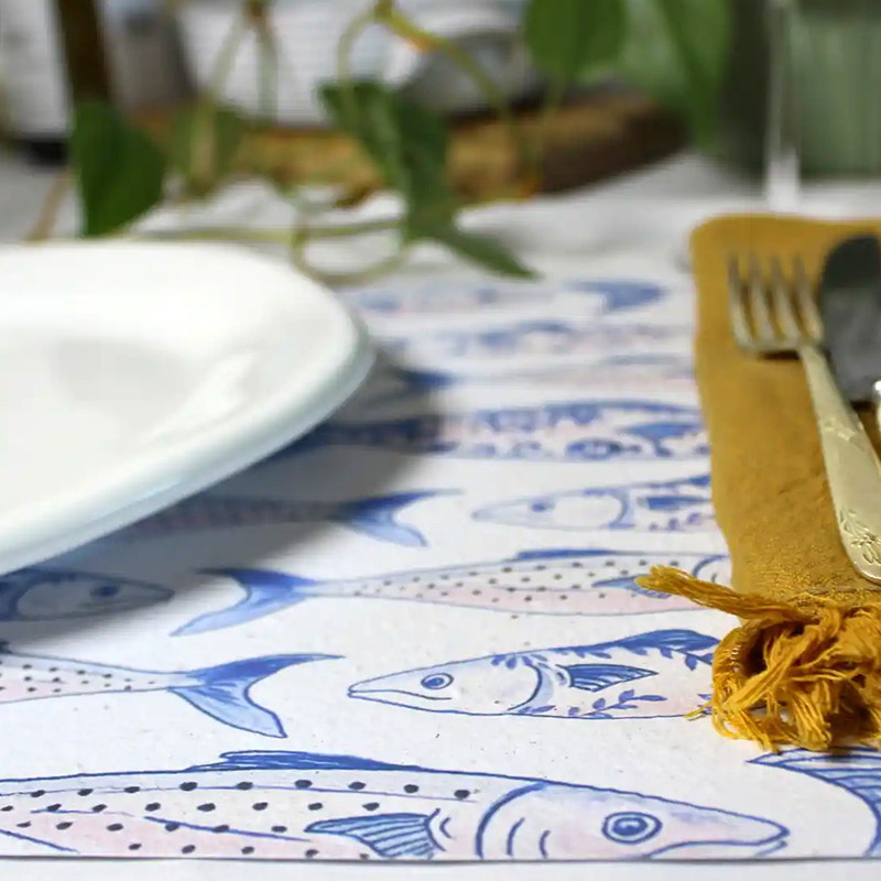 Buy Growing Paper Fish & Shell Place Mats Online | Faithful to Nature