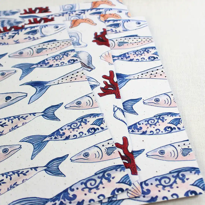 Buy Growing Paper Fish & Shell Place Mats Online | Faithful to Nature