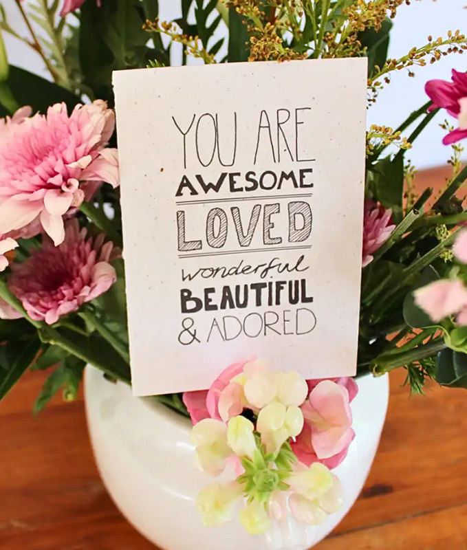 Buy Growing Paper You Are Awesome Greeting Card Online | Faithful to Nature