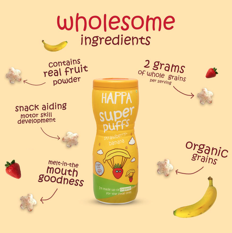 Buy Happa Vanilla & Blueberry Puffs Online | Faithful to Nature