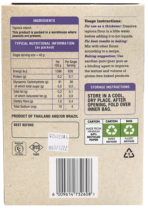 Buy Health Connection Tapioca Flour Online | Faithful to Nature