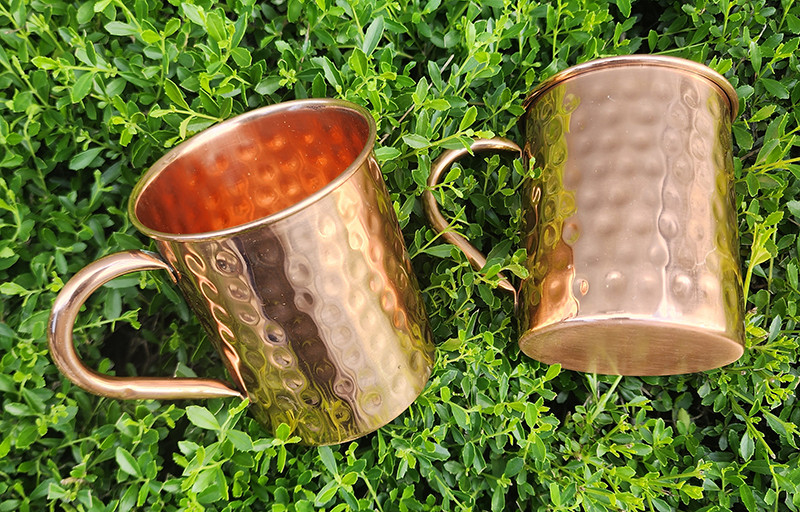 Buy Just Copper Dimple Copper Mug - Single Online | Faithful to Nature