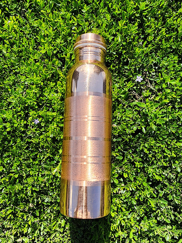 Buy Just Copper Smooth Copper Water Bottle Online | Faithful to Nature