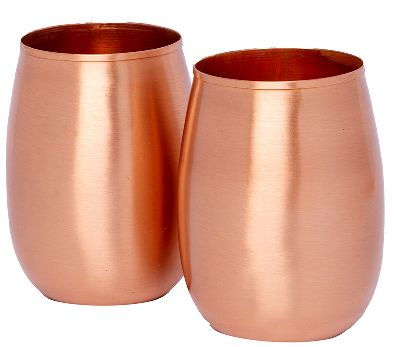 Buy Just Copper Smooth Surahi Cup Set Online | Faithful to Nature