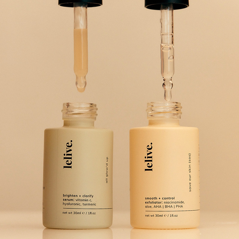 Buy Lelive. Am + Pm Serum Kit - Multi-Benefit Duo All Skin Types Online ...