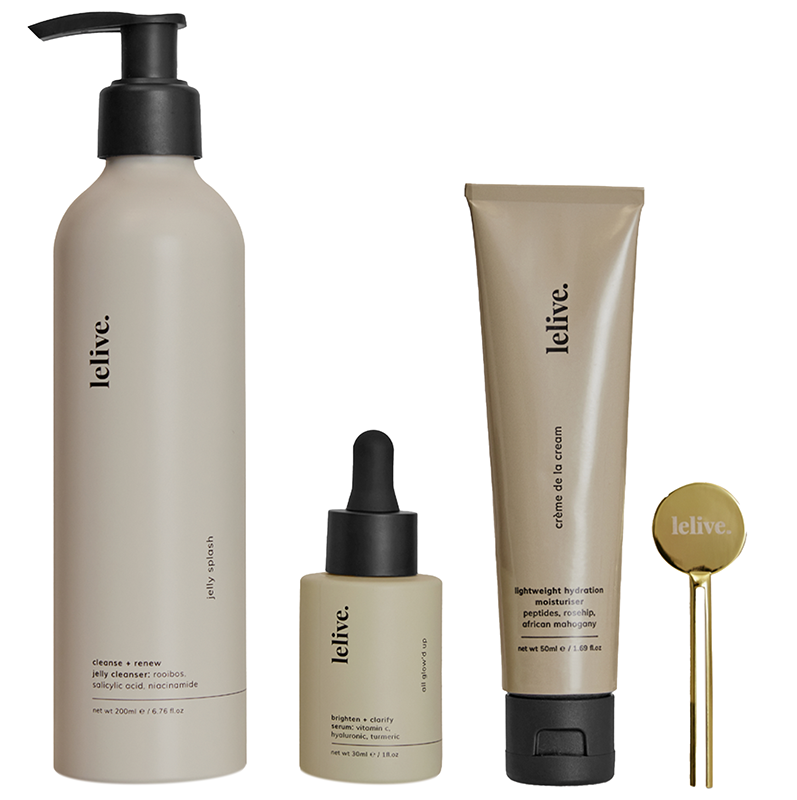 Buy Lelive. Bestselling 3 Step Routine - Brighten, Clarify + Glow All ...
