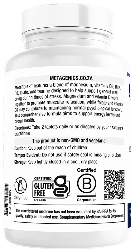 Buy Metagenics MetaRelax Tablets Online | Faithful to Nature