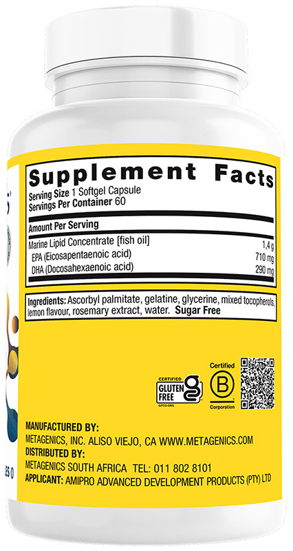 Buy Metagenics OmegaGenics EPA DHA 1000 Online | Faithful to Nature