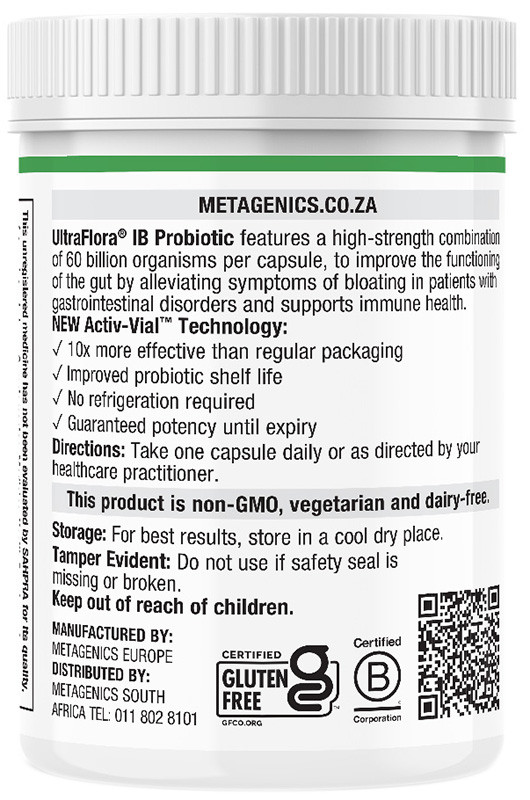 Buy Metagenics UltraFlora IB Probiotic 30's Online | Faithful to Nature