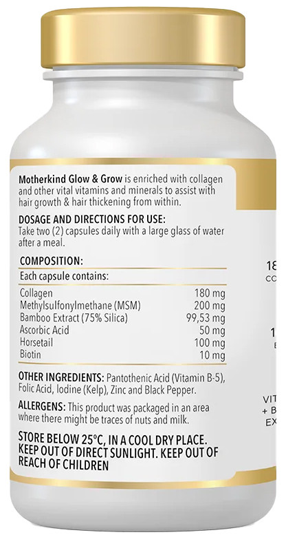 Buy Motherkind Glow & Grow Hair + Nails Capsules Online | Faithful to ...