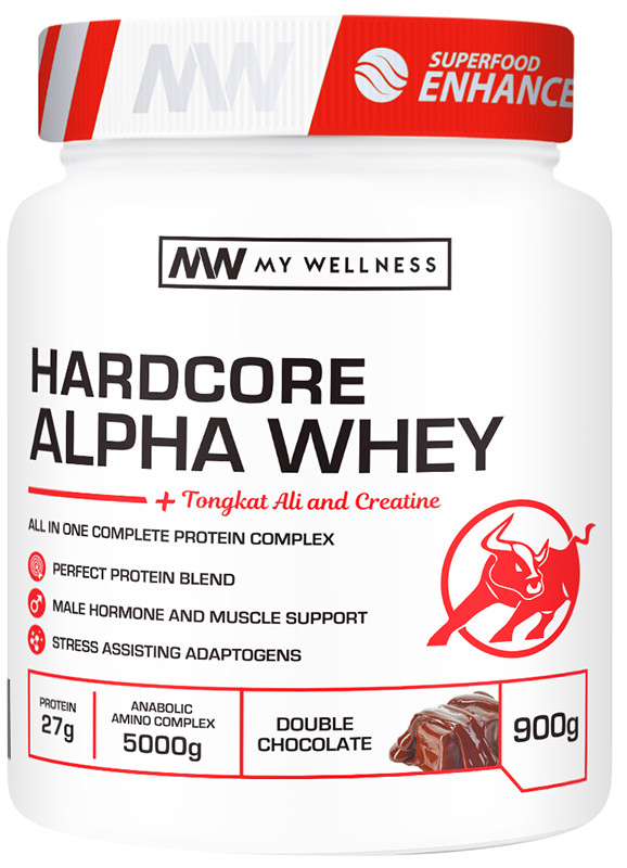 Buy My Wellness Hardcore Alpha Whey - Double Choc Online | Faithful to ...