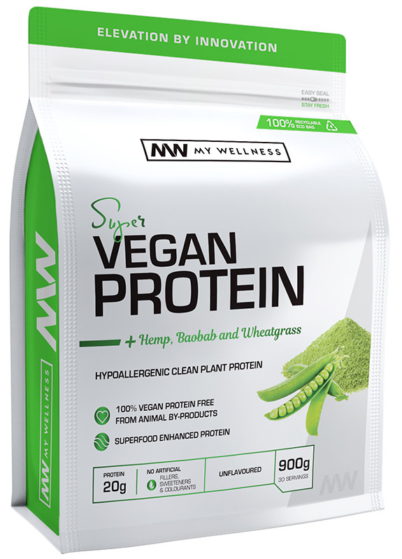 Buy My Wellness Vegan Protein - Unflavoured - 900g Online | Faithful to ...