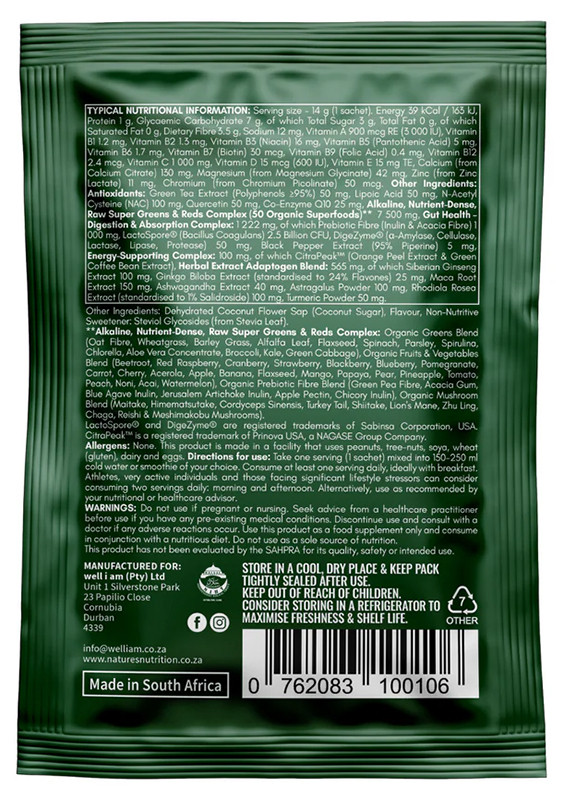 Buy Nature's Nutrition Active Greens - 20 Sachets Online | Faithful to ...
