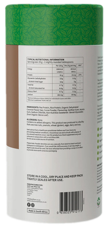 Buy Nature's Nutrition - Plant Protein Shake - Chocolate Online ...