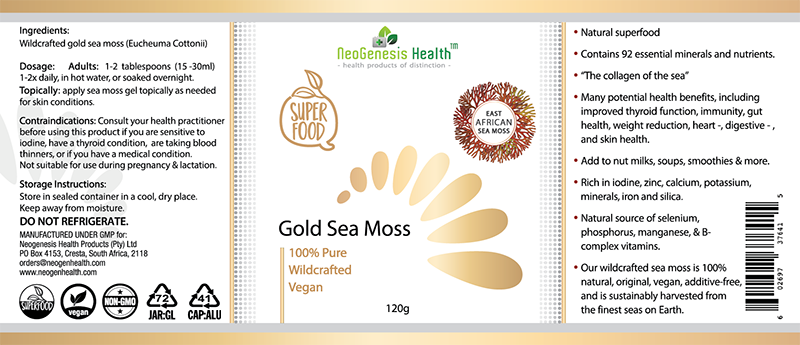 Buy Neogenesis Gold Sea Moss Online | Faithful to Nature