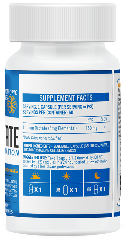 Buy NeuroActive Lithium Orotate Online | Faithful to Nature