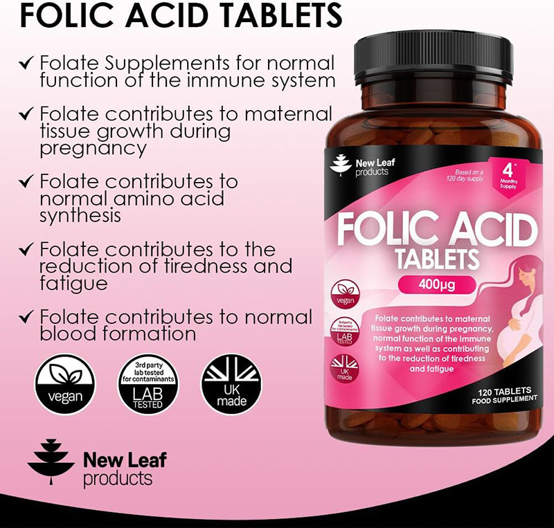 Buy New Leaf Folic Acid Tablets Online | Faithful to Nature