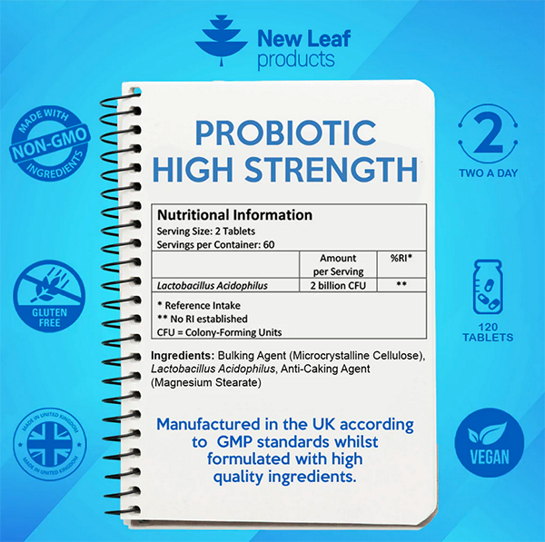 Buy New Leaf High Strength CFU Probiotic Online | Faithful to Nature