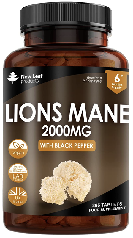 Buy New Leaf Lions Mane Tablets 6 Month supply Online | Faithful to Nature