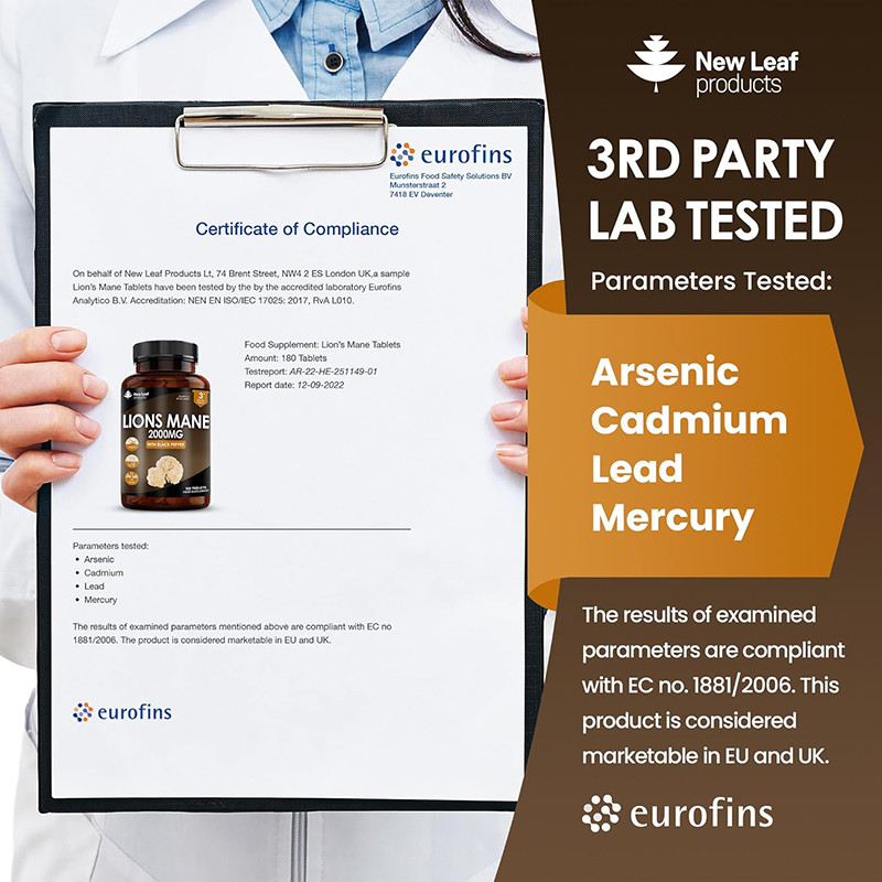 Buy New Leaf Lions Mane Tablets Online | Faithful to Nature