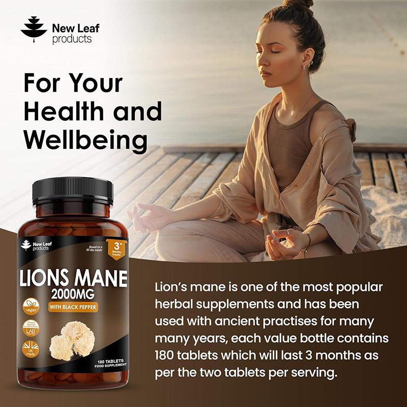 Buy New Leaf Lions Mane Tablets Online | Faithful to Nature