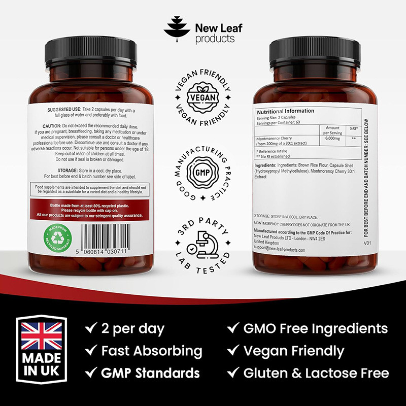 Buy New Leaf Montmorency Cherry Tablets Online | Faithful to Nature