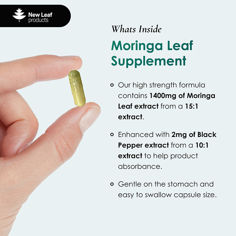 Buy New Leaf Moringa Capsules Online | Faithful to Nature