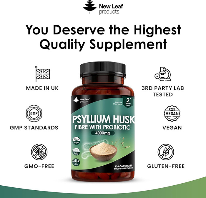 Buy New Leaf Psyllium Husk Fibre Online | Faithful to Nature