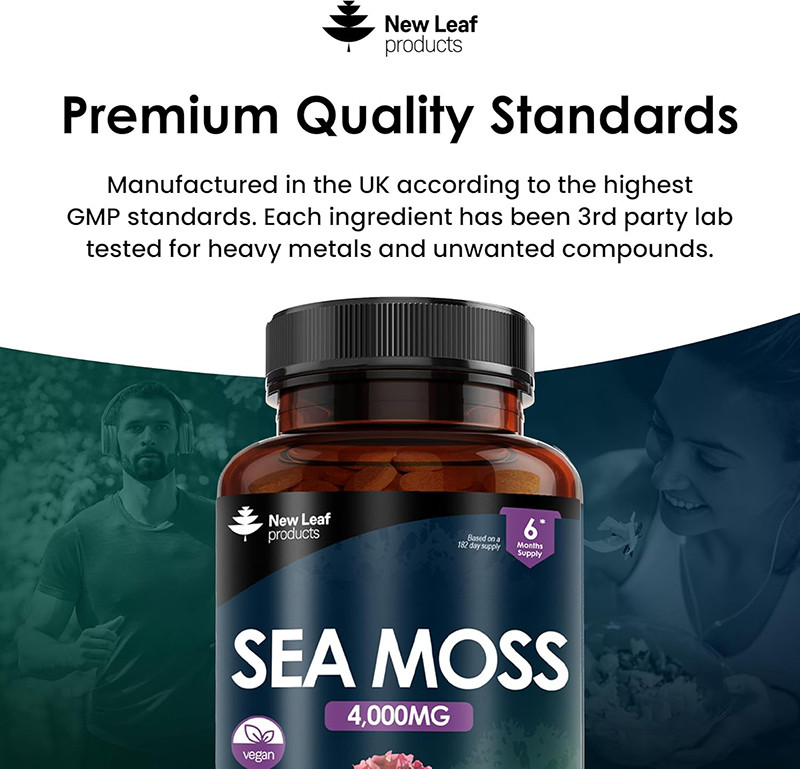 Buy New Leaf Sea Moss Tablets 6 Month supply Online | Faithful to Nature