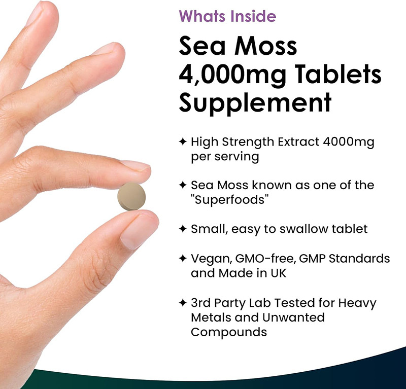 Buy New Leaf Sea Moss Tablets 6 Month supply Online | Faithful to Nature