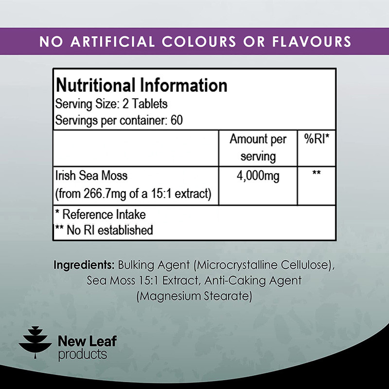 Buy New Leaf Sea Moss Tablets Online | Faithful to Nature