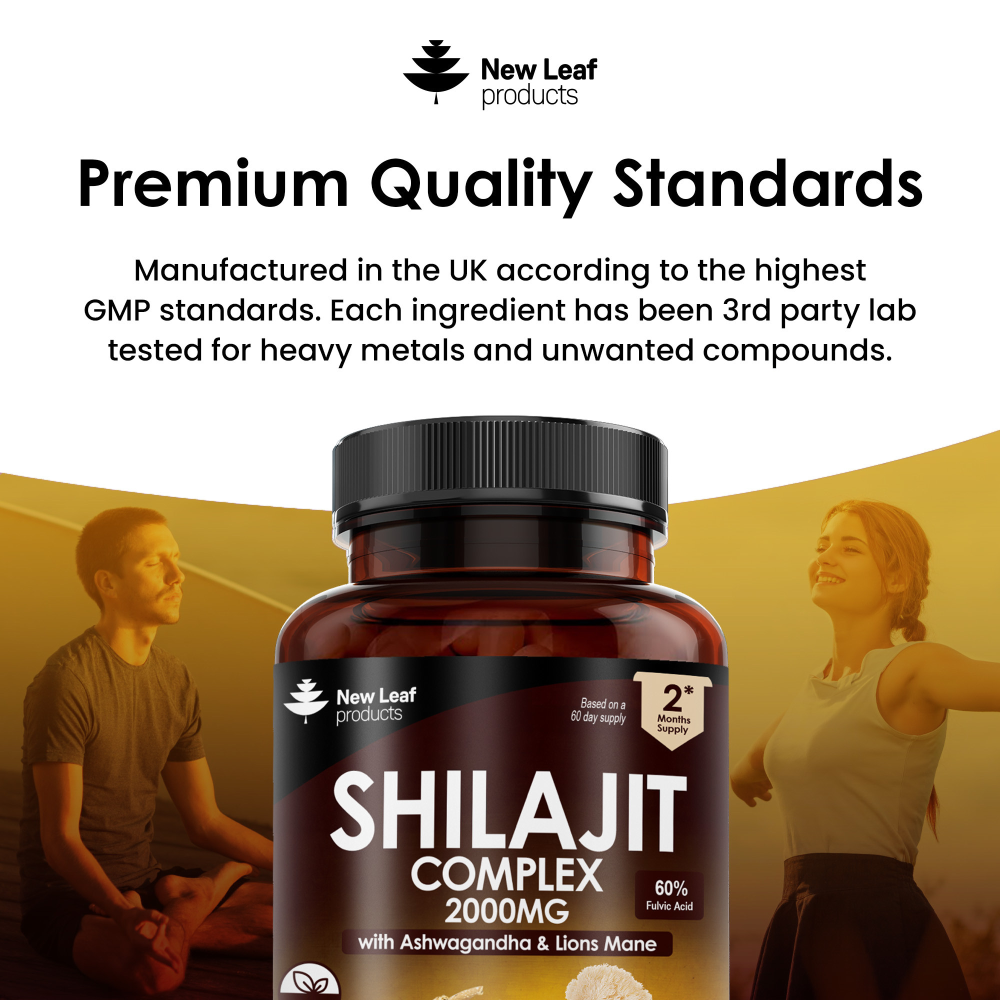 Buy New Leaf Shilajit Complex (with Ashwagandha & Lions Mane) Online ...